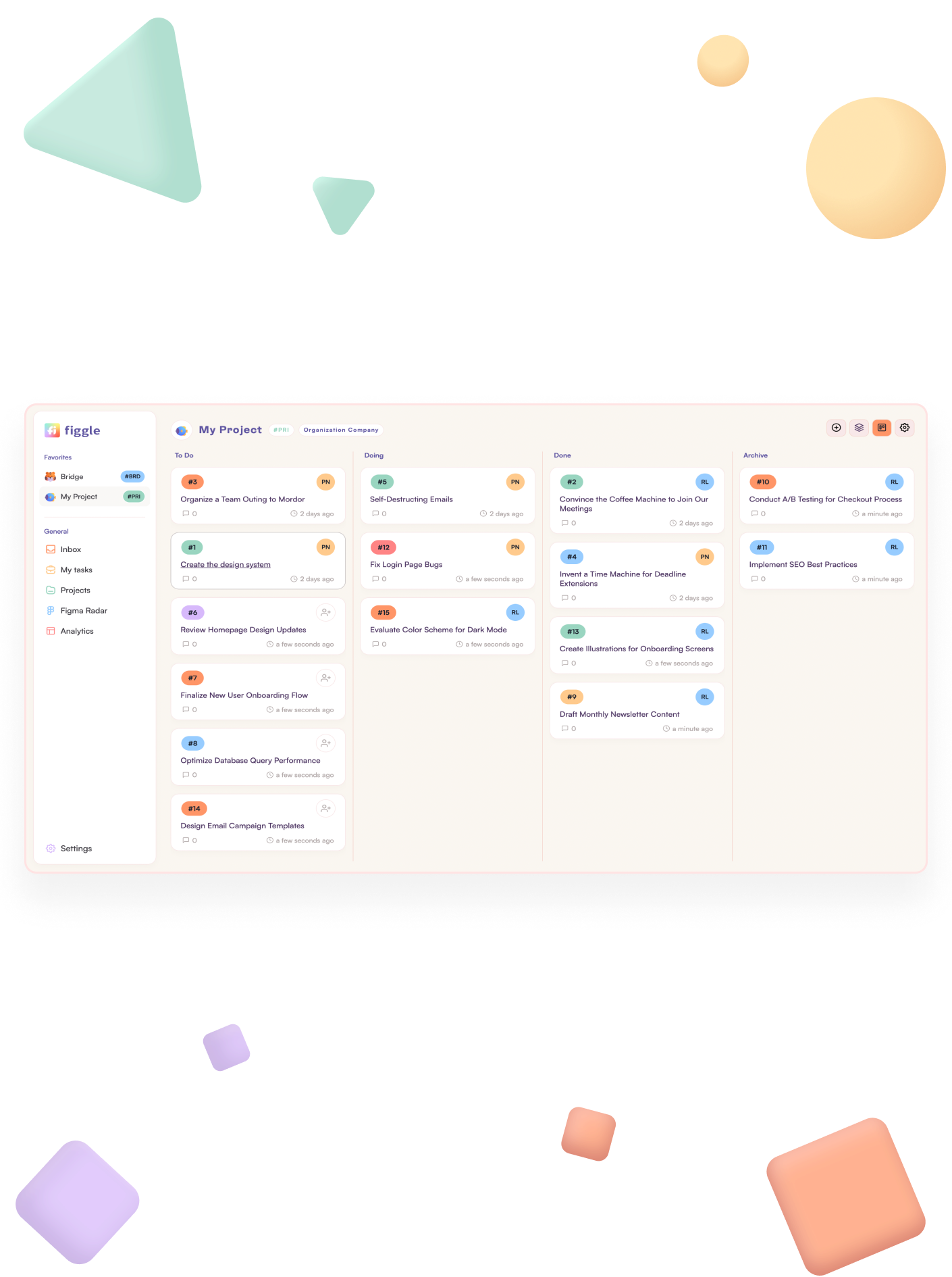 Figgle - Your project management tool designed to collaborate with Figma